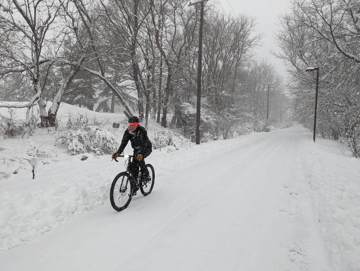 Snow time like the present (for a bike ride) - Madison Bikes